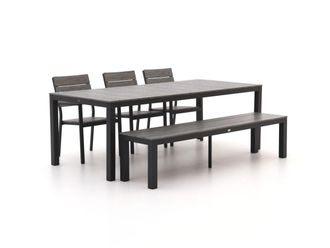 Bellagio la vita attrattiva Bellagio Fidenza 220 cm Gartenm&ouml;bel-Set mit Sofa 5-Teilig Stapelbar