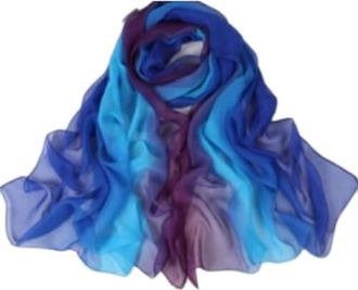 Generic Nappe &eacute;charpe oiseau femme mousseline longue &eacute;charpe soie &eacute;charpe petite &eacute;charpe coton ceintures femmes, violet, taille unique