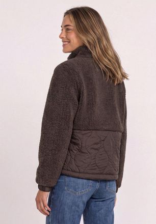 Street One Fellimitatjacke mit Tunnelzugsaum