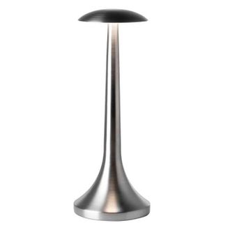 Fink ILLUMA, LED Leuchte, Metall, geb&uuml;rstet, silberfarben, L. 11 cm, B. 11 cm, H. 30 cm, D. 11 cm