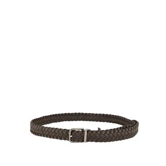 Dolce & Gabbana Gewebter Ziegenleder-G&uuml;rtel - - Accessories - Herren - Braun - 105 CM