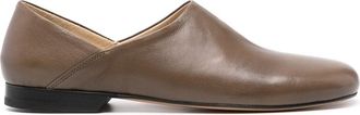 Christophe Lemaire Slipper aus Leder - Braun