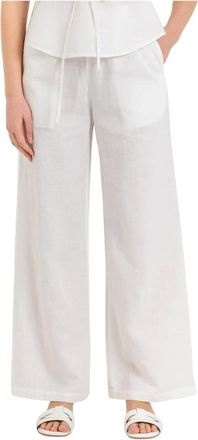Kocca Femme, Pantalons, Blanc, Taille: 40 FR Pantalon large taille haute
