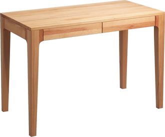 M2 Kollektion 610517 Schreibtisch / Sekretär / Konsolentisch Kona, Echtholz Kernbuche massiv geölt, mit Schubladen, 110x55cm, Höhe 76cm