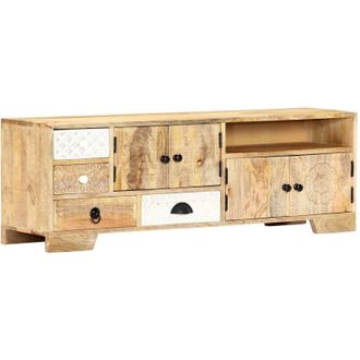 vidaXL Vidaxl - Meuble tv 120x30x40 cm Bois massif de manguier