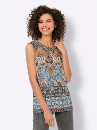 Heine T-Shirt Druck-Shirt &Auml;rmellos