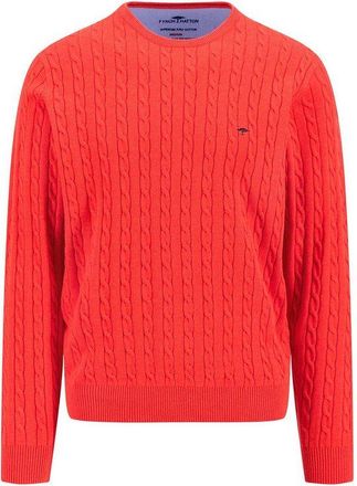 Fynch-Hatton Strickpullover mit Logo Stickerei