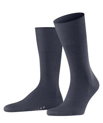 Falke Airport M So laine coton unies 1 paire, Chaussettes Homme, Bleu Blue Ink 6491, 45-46