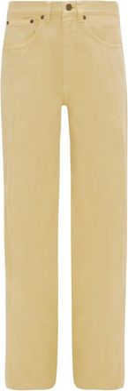 Victoria Beckham Jeans mit abgerundetem Bein - Gelb