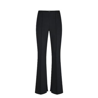 Riani Femme, Pantalons, Noir, Taille: 44 FR Pantalon Ajust&eacute; avec Ourlets Fendus