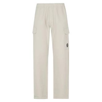 C.P. Company Diagonal Raised Fleece Sweatpants - - Trousers - Herren - Beige - L