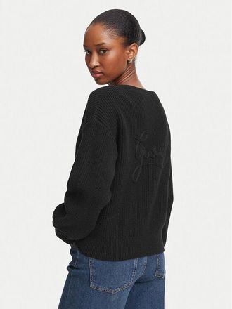 Guess Strickjacke W6BR28 Z1410 Schwarz Relaxed Fit