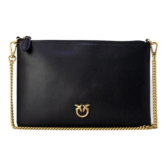 Pinko Pinko, Femme, Sacs, Noir, Taille: ONE Size Flat Classic Vitello Seta