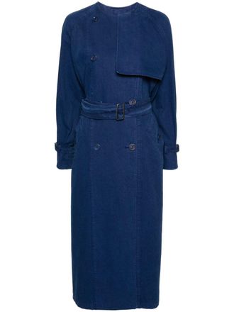 Max Mara trench Calao en toile - Bleu