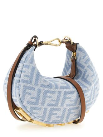Fendi Fendigraphy Hobo Bag - Light Blue