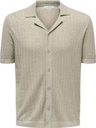Only & Sons Only & Sons, Homme, Chemises, Beige, Taille: 2XL Onssanto Resort Shirt