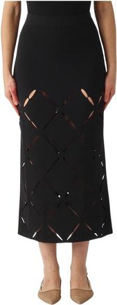 Liviana Conti Femme, Jupes, Noir, Taille: 38 FR Peggy Skirt