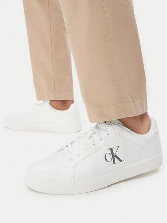 Calvin Klein Sneakers 3 Cupsole Derby Pu Tmb HM0HM02331 Wei&szlig;
