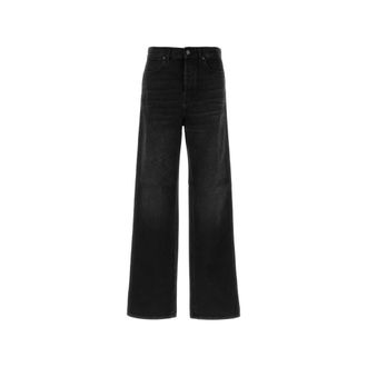 Gucci Cotton Denim Pants With Web Insert