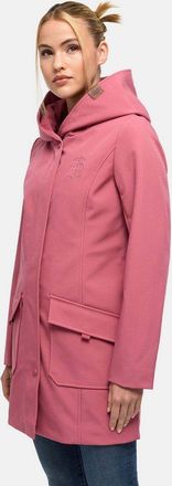 Marikoo Softshelljacke Softshelljacke Mayleen - Damen &Uuml;bergangsjacke mit Kapuze und Taillierter Schnitt, hoher Tragekomfort und stilvolle Details