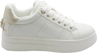 Guess Femme, Chaussures, Blanc, Taille: 41 EU Wesli Baskets