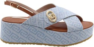 Liu Jo Femme, Chaussures, Bleu, Taille: 37 EU Cotoca Wedge Sandal