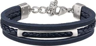 Breil BRACELET-B MIX-1 Collection Bracelet en cuir et acier pour homme, Länge: 23 cm, Cuir Acier inoxydable, Pas de gemme