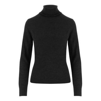 Allude Femme, Pulls, Noir, Taille: 40 FR Pull &agrave; col roul&eacute;