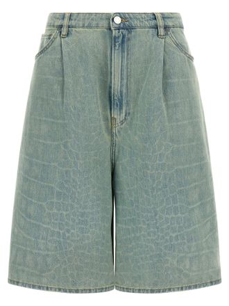 Nude Bermuda Shorts - Green