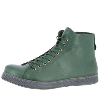 Andrea Conti Damen High Top Sneaker, Bottle/grau, 40 EU