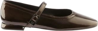 H&ouml;gl Mary-Janes Loafer-Ballerina in herbstlichem Braun - - Shoes - Damen - Braun - 37 1/2 EU