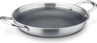 GSW Servierpfanne Innoxa Black, Edelstahlpfanne, Wabenpfanne mit kratzfester Antihaftbeschichtung, Bratpfanne Induktion, 28 cm