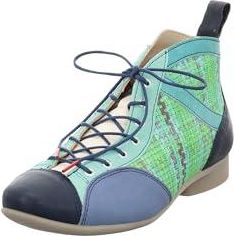 Think Damen GUAD2 chromfrei gegerbte nachhaltige Stiefelette, GREEN/KOMBI 9110