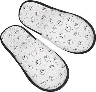 Generic Antid&eacute;rapant Peluche Pantoufles Cr&acirc;nes mignons et na&iuml;fs Chausson Maison &eacute;l&eacute;gant Chaussons en Peluche pour Ext&eacute;rieur Homme Maison L