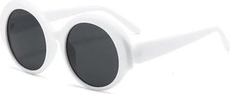 Generic Lunettes de soleil rondes rétro pour homme et femme, 6, Taille unique