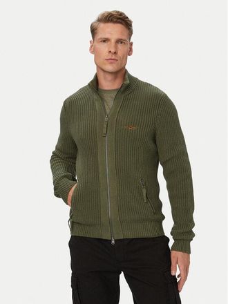 Aeronautica Aeronautica Militare Strickjacke 262MA1664UL00409 Khakifarben Regular Fit