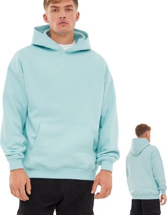 Johnny Urban Hoodie Damen & Herren Oversize Hellblau - Cody - Basic Kapuzenpullover mit Oversized Fit - Pullover Sweatshirt mit Kapuze & Schwerem Stoff - Einfarbig