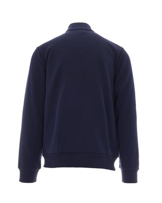 Lacoste Mens Zip-Up Sweatshirt Navy Blue Cotton Sweatshirts Sweater