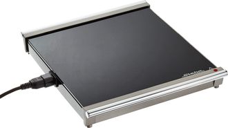 Steba Erweiterungsmodul für WP 1 Warmhalteplatte, stabile Glasoberfläche, superflache Bauweise, platzsparende Aufbewahrung, schwarz/chrom