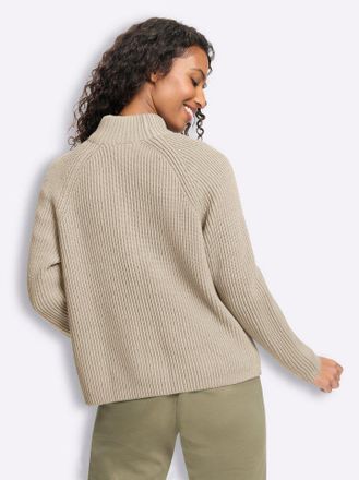 Heine Strickjacke Strickjacke Langarm Grobstrick, Ripp
