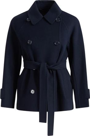 Max Mara Femme, Manteaux, Bleu, Taille: 40 FR Smmlouise Coat