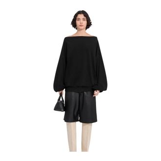 Maison Margiela Top asym&eacute;trique &agrave; manches longues - Femme - Tops - Noir - Taille: 36 FR