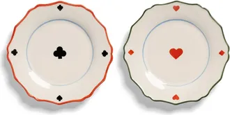 &Klevering Assiettes Coeur & Tr&egrave;fle - Set de 2 &Klevering
