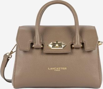Lancaster Handtasche Lancaster Sac main A rabat avec fermoir Mini Milano Cosmos Sable Fonc