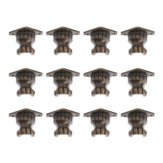 Valiclud Alipis Vintage Metall Eckschutz F&uuml;&szlig;e f&uuml;r Schmuckk&auml;stchen und Holzkisten 20 St&uuml;ck Retro Kistenbeine aus Robustem Legierungs Material Dekorative Boxbein