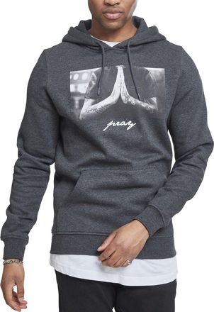 Mister Tee Herren Kapuzenpullover Pray, charcoal, XL, MT275