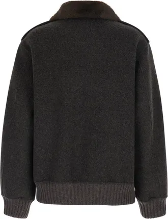 P.A.R.O.S.H. Womens Wool Jacket Brown Coat