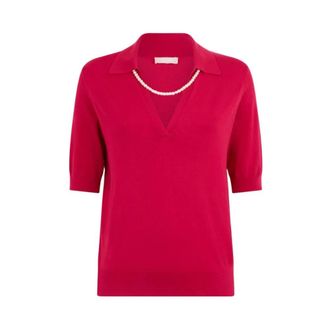 Liu Jo V-Ausschnitt Pullover - - Knitwear - Damen - Rosa - S