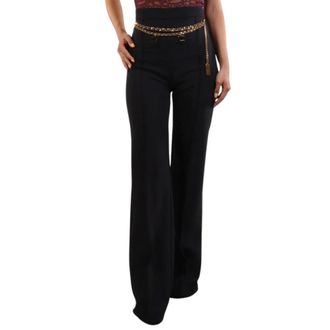 Elisabetta Franchi Damen, Hosen, Schwarzk, 3XLGr&ouml;&szlig;e