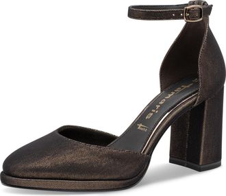 Tamaris Damen Pumps Vegan metallic 37